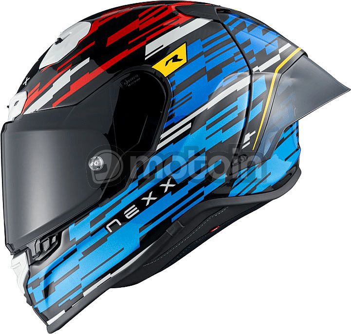 Nexx Helmet X.R3R GLITCH RACER BLUE.RED (60-L) - motoin.de